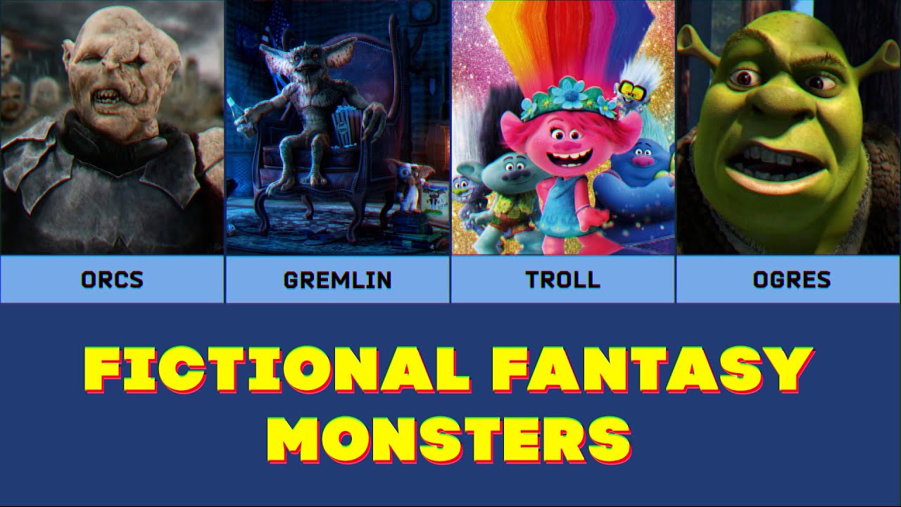 Fictional Fantasy Monsters (Comparison) - YouTube