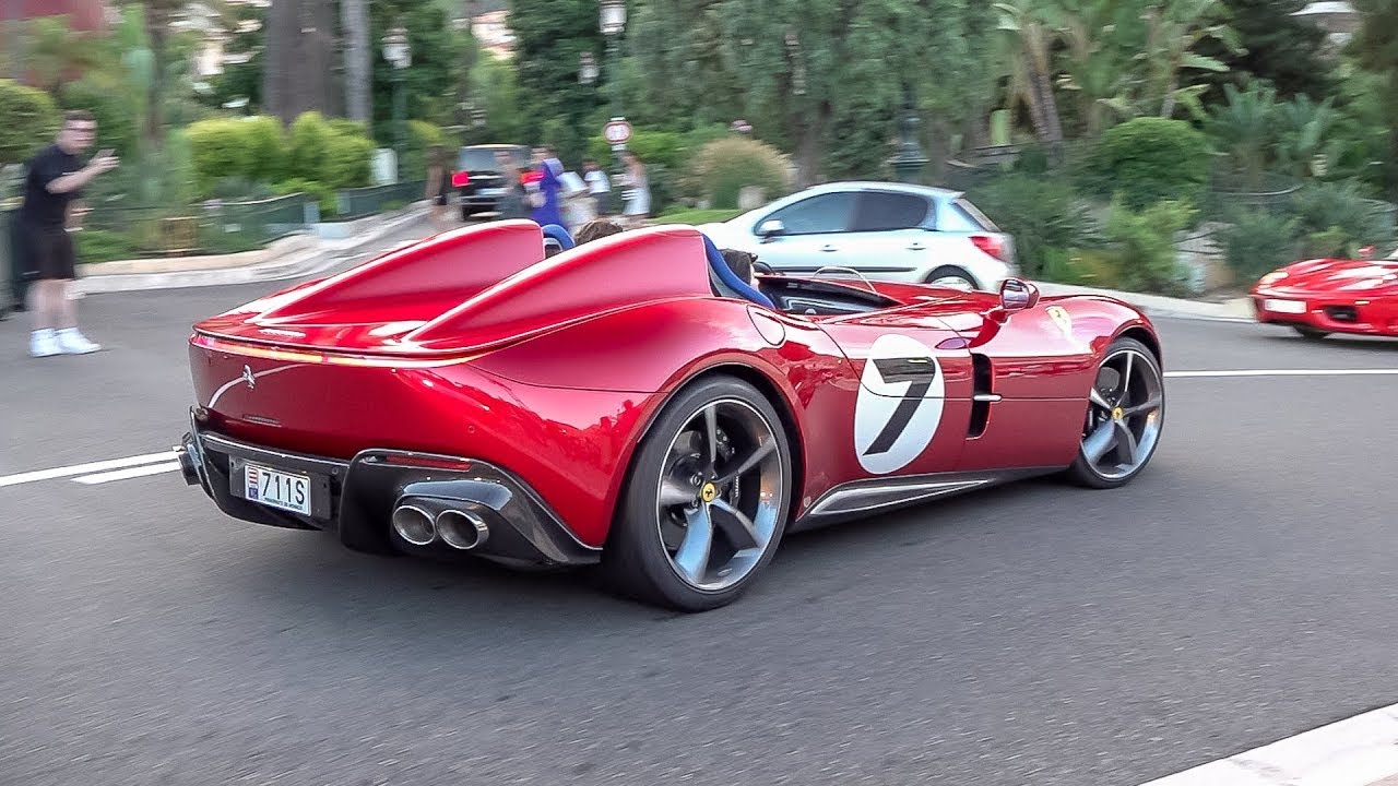 Ferrari Monza SP2 - Start Up & Driving in Monaco ! - YouTube