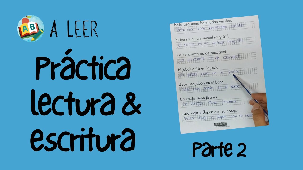 PRACTICA DE LECTURA Y ESCRITURA 2/6 - NIÑOS - PRIMARIA - LENGUAJE ...