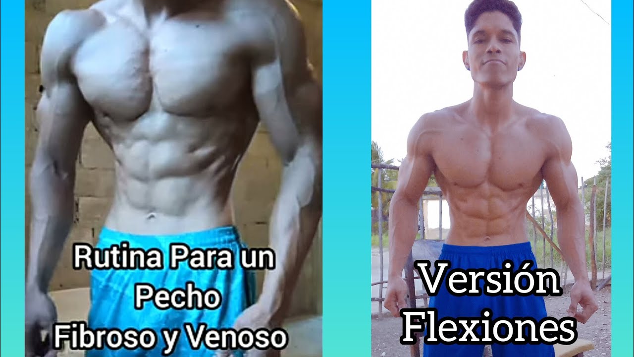 Rutina Para Un Pecho Fibroso y Venoso Versión Flexiones - YouTube