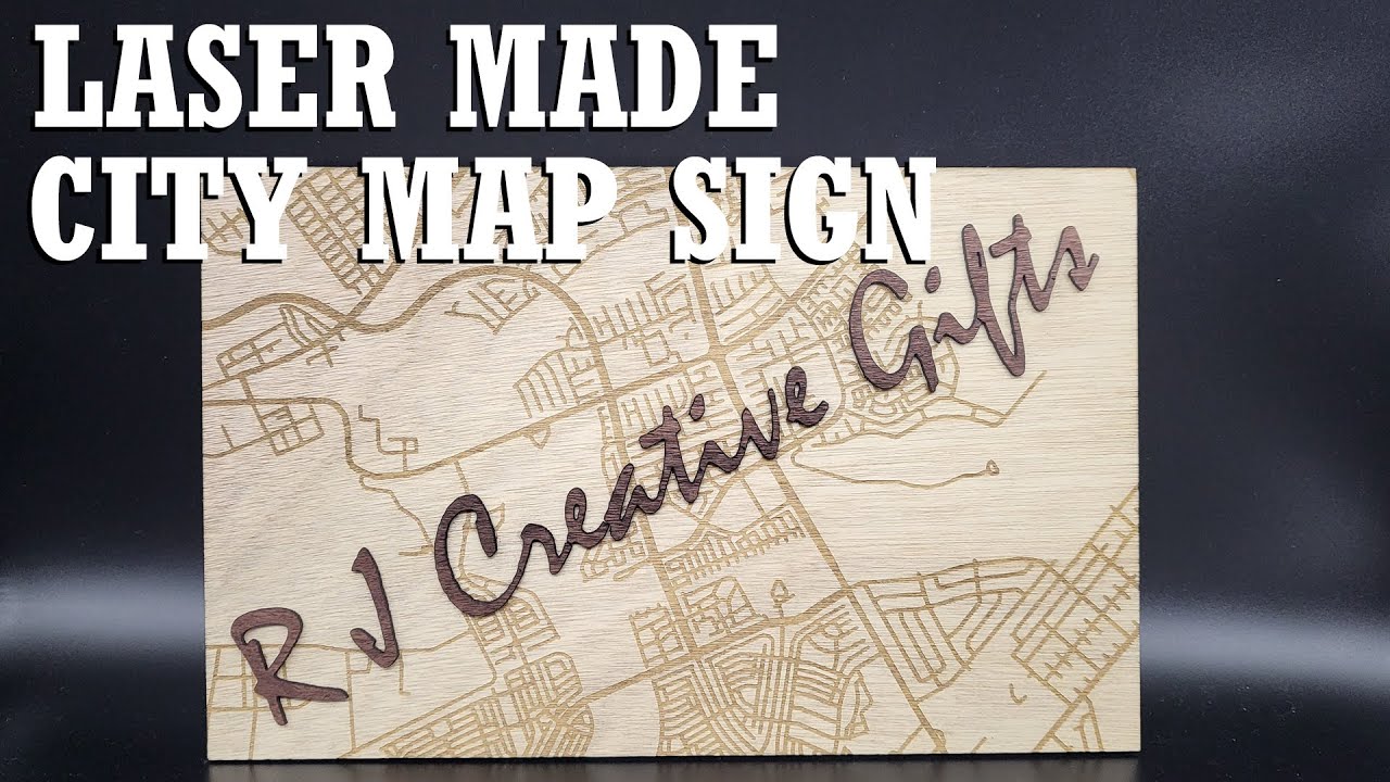 Creating Stunning Laser Engraved Street Map Signs with xTool M1 - YouTube