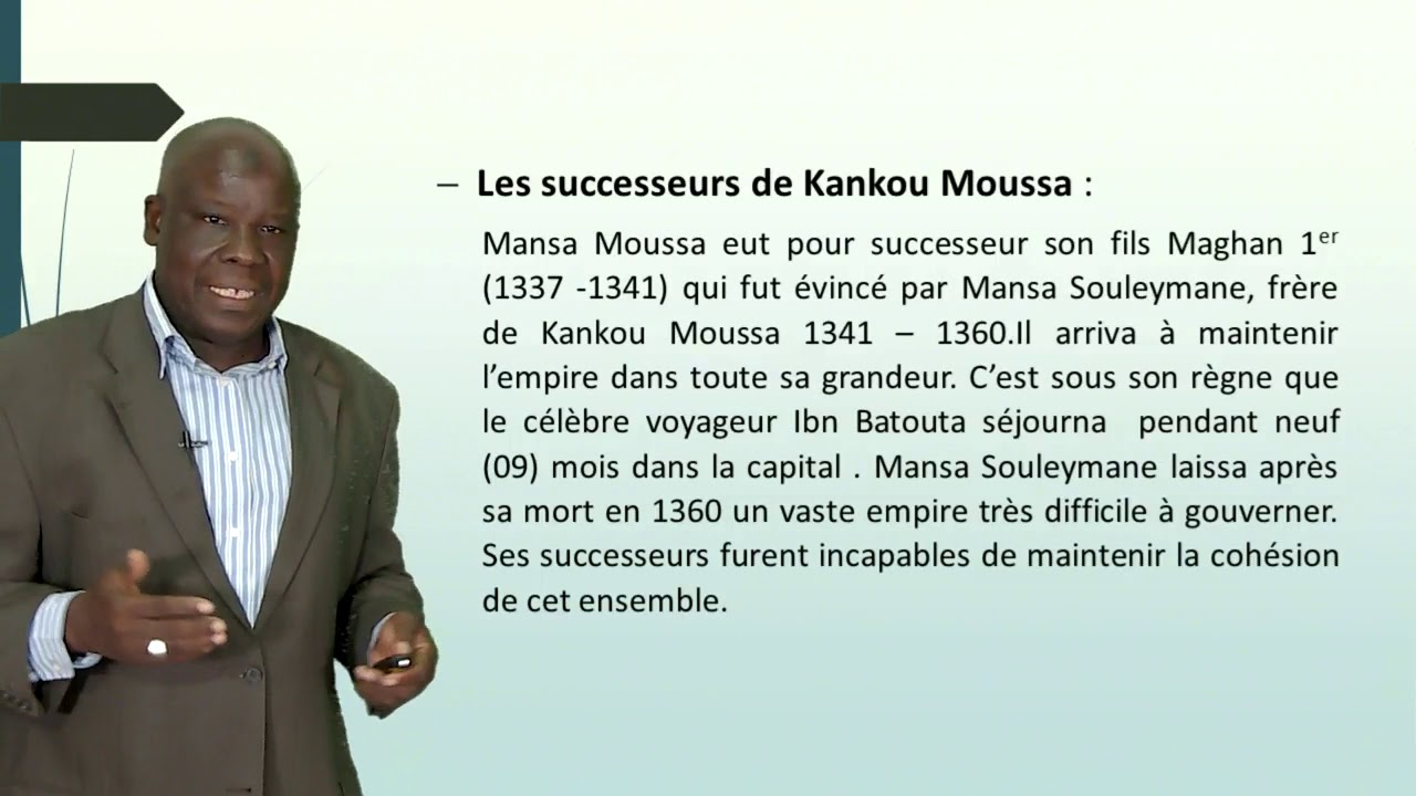 8èA Histoire leçon2 L'empire du Mali du règne de Kankou Moussa Apogée ...