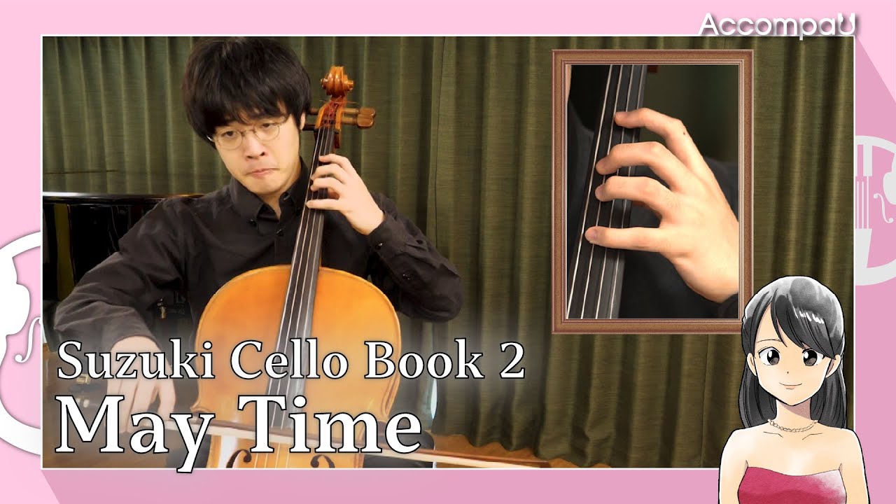 May Time | W.A.Mozart | Suzuki Cello Book 2【Practice Version】 - YouTube