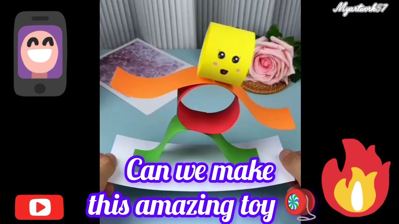 Can we make this amazing toy let's try it 😍#viralvideo #craft #perfect ...