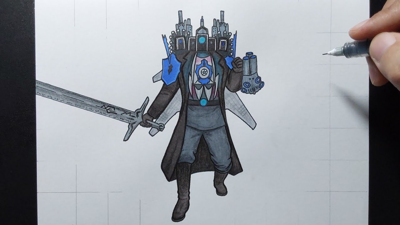 How to draw Ultimate Upgraded Titan Cameraman - YouTube