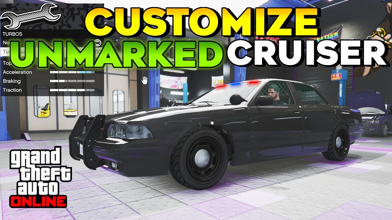 GTA Online How to Customize Unmarked Cruiser (Undercover Cop Car) - YouTube