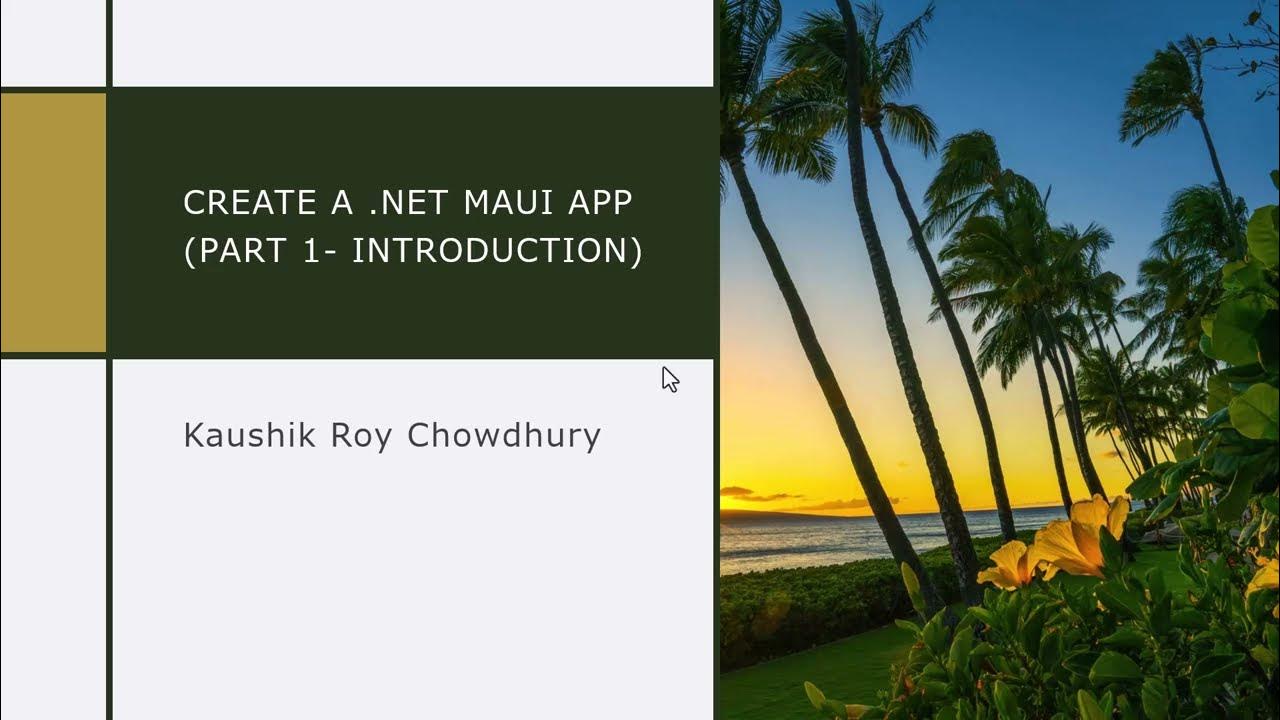 Create a .NET MAUI App in .NET 8 (Part1 - Introduction) - YouTube