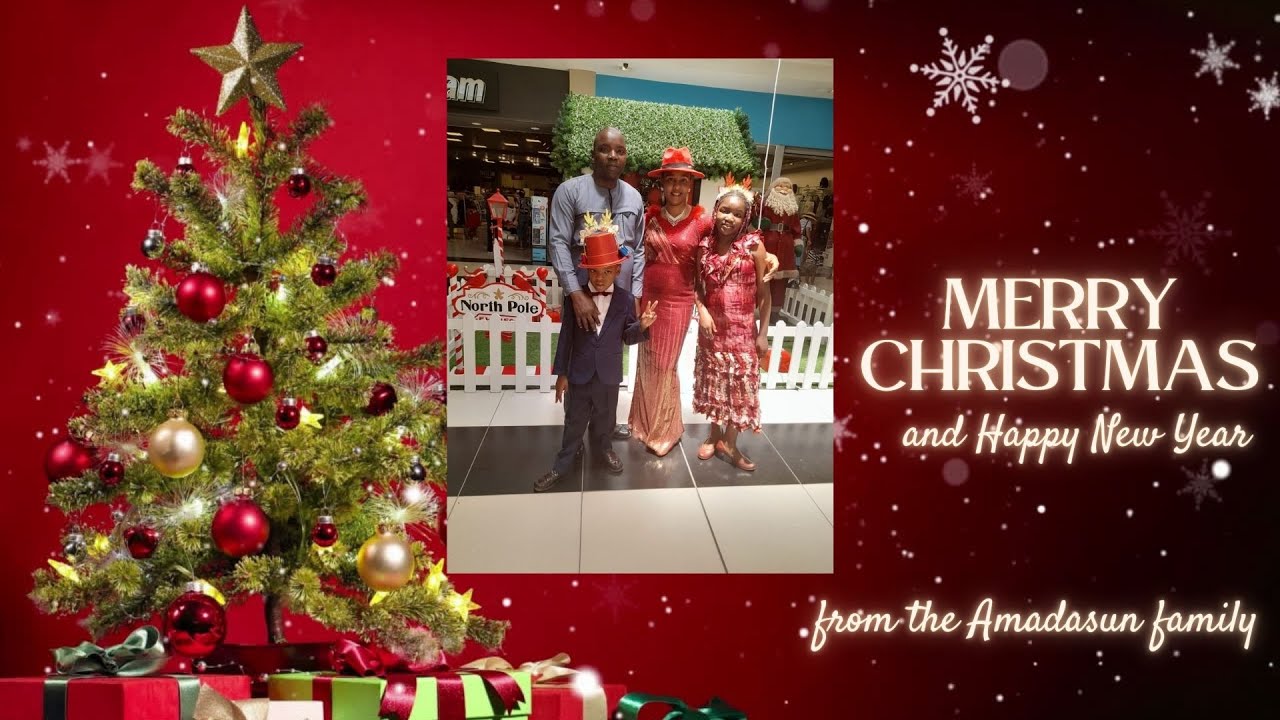 Merry christmas from the Amadasun family - YouTube
