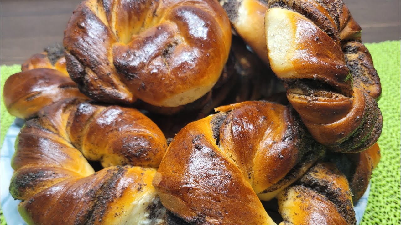 Булочки с МАКОМ. НЕРЕАЛЬНО вкусные Булочки. - YouTube