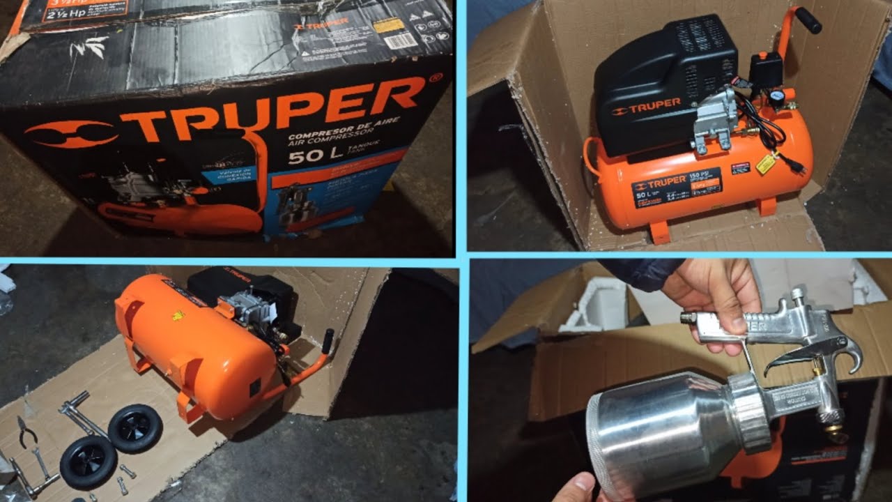 COMPRESOR DE AIRE TRUPER 50 LITROS MODELO 16095 | Unboxing - YouTube