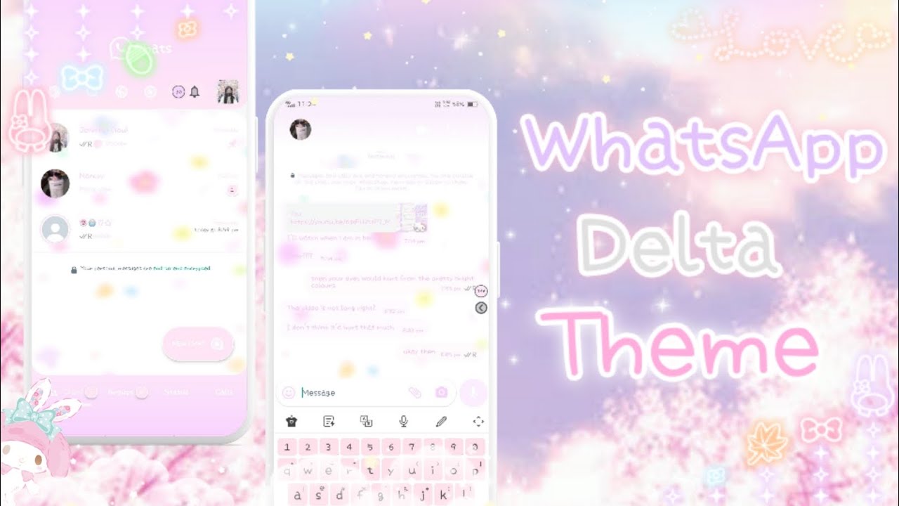 WhatsApp Delta theme | Temas para WhatsApp Delta | Pretty pastel ...