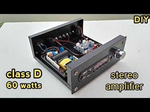 how to make stereo amplifier homemade audio amplifier - YouTube