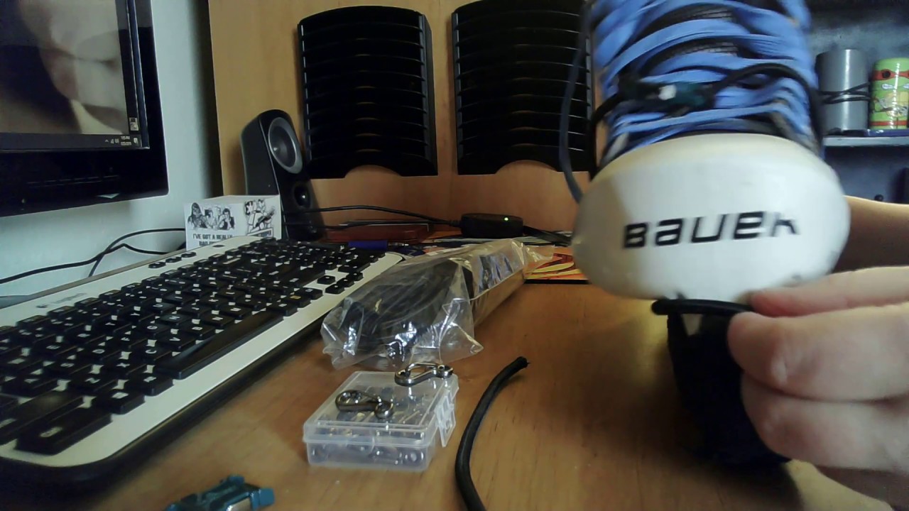 DIY goalie toe ties - YouTube