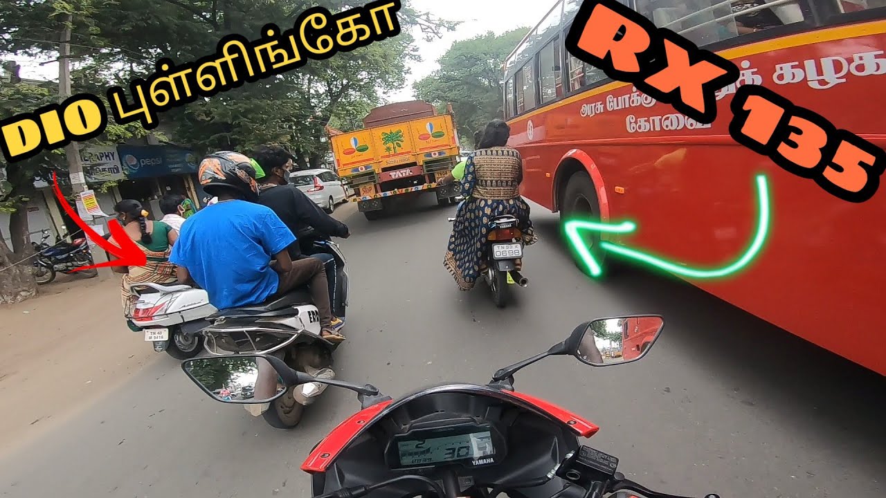 ️rx z Vs r15v3😊 battle on the road😀Dio pullingo on board 😂😂 - YouTube