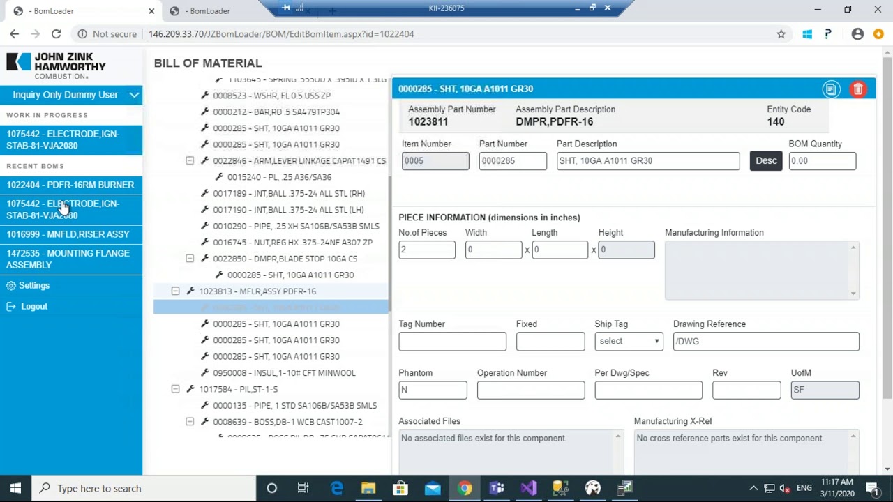 2020 03 11 21 42 BOM Loader Weekly Status - YouTube