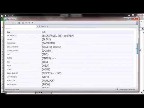 Excel 2010 VBA Tutorial 64 Sendkeys - YouTube