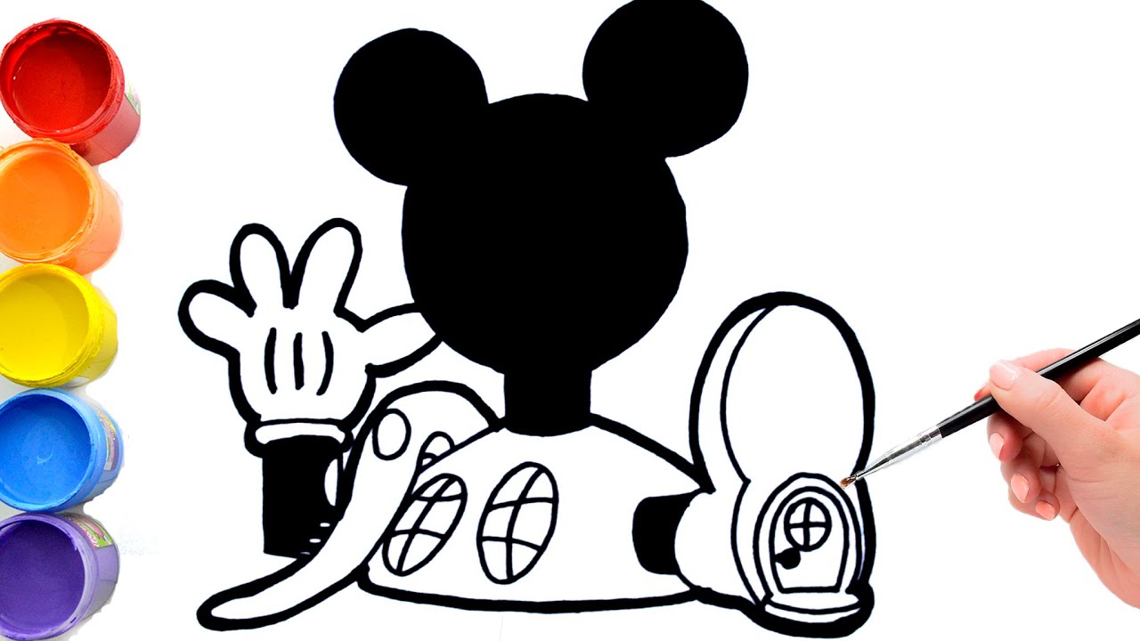 🔴🔴 How to draw Mickey Mouse's House | la casa de mickey mouse # ...