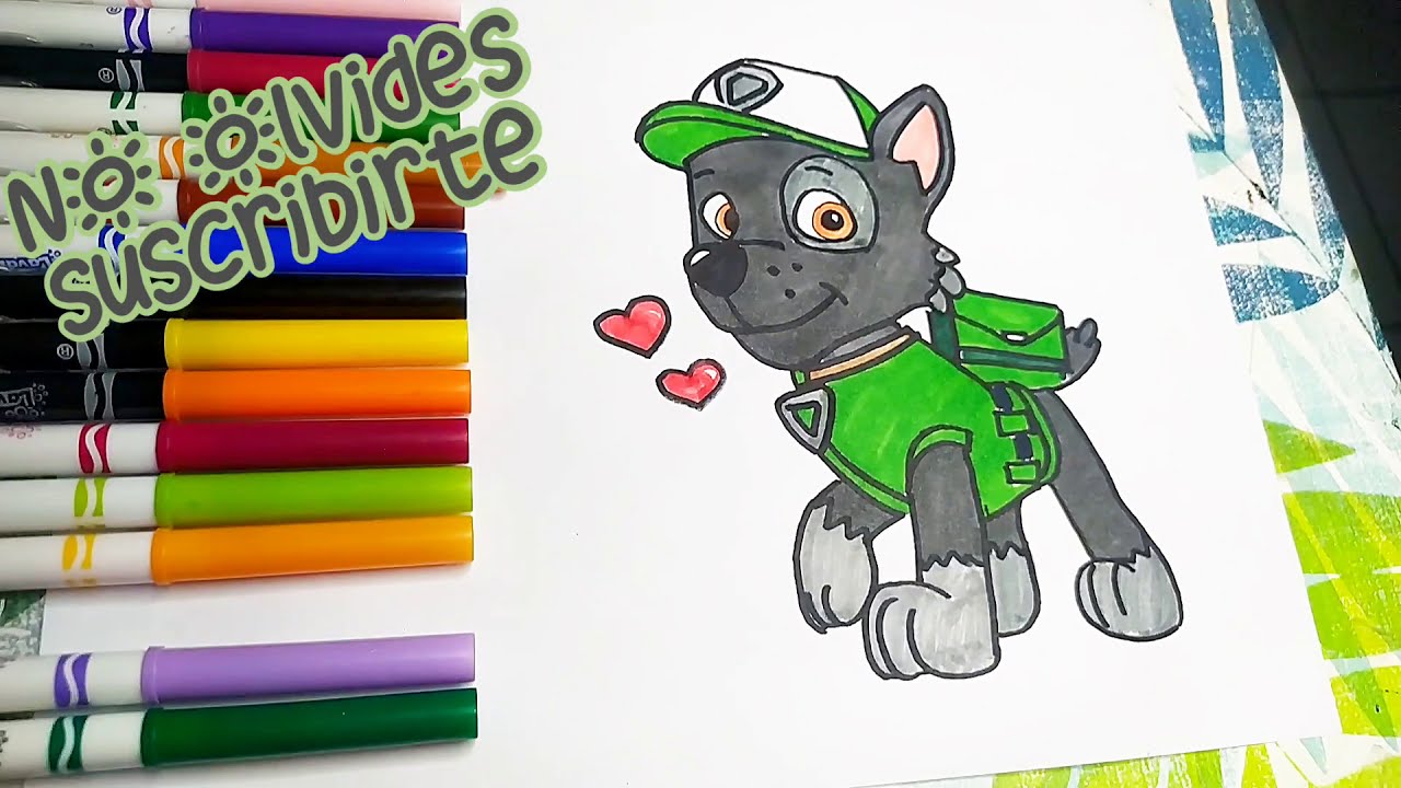 Como Dibujar A Rocky Patrulla Canina How To Draw Rocky Paw Patrol