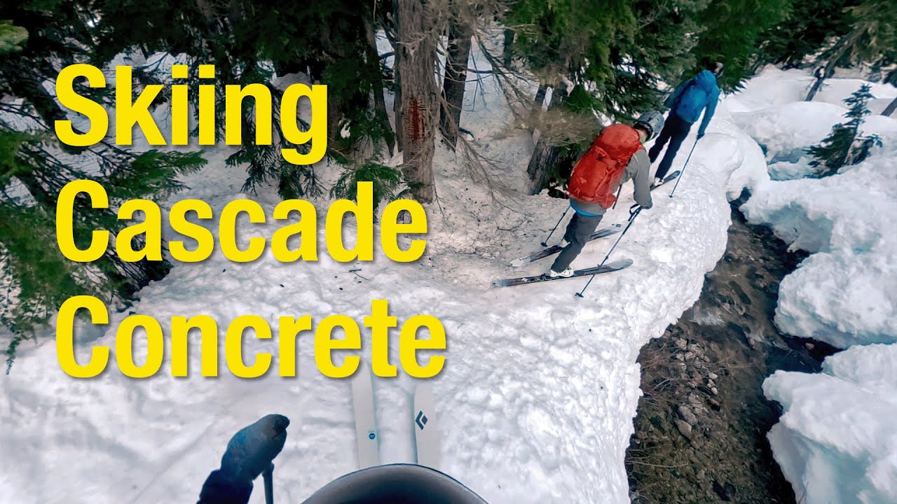 Backcountry Skiing Icy Conditions In Classic PNW Cascade Concrete - YouTube