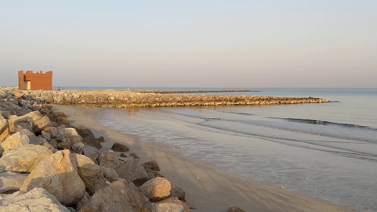 RAK beach in the morning. People started going out - YouTube