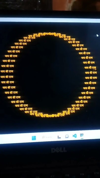 Jai Shree Ram circle in python programming short video||#programming #python #shorts - YouTube