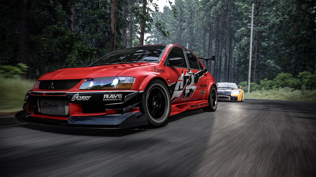 Lancer Evo x Mazda RX-7 Veilside - Assetto Corsa Mod - YouTube