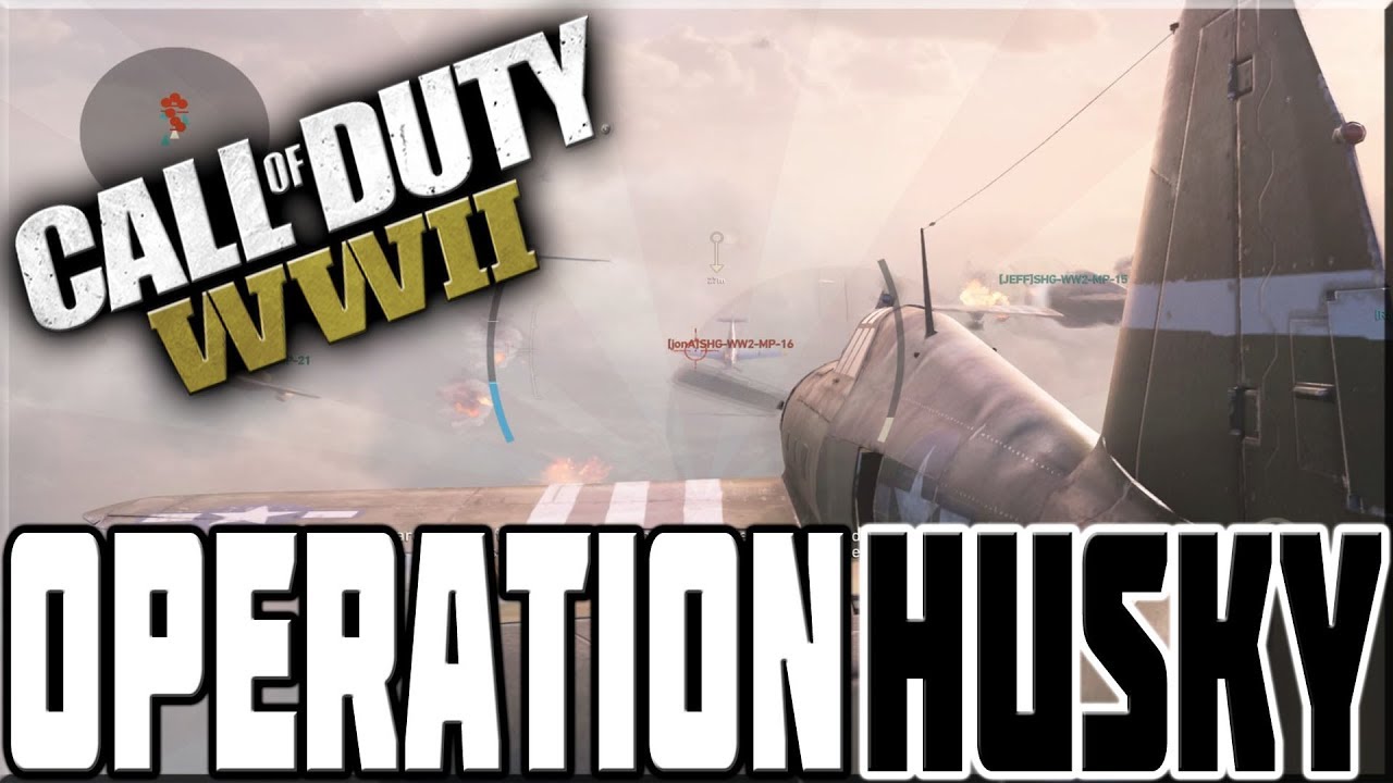 DOGFIGHT ON CALL OF DUTY WWII WAR MAP OPERATION HUSKY! - YouTube