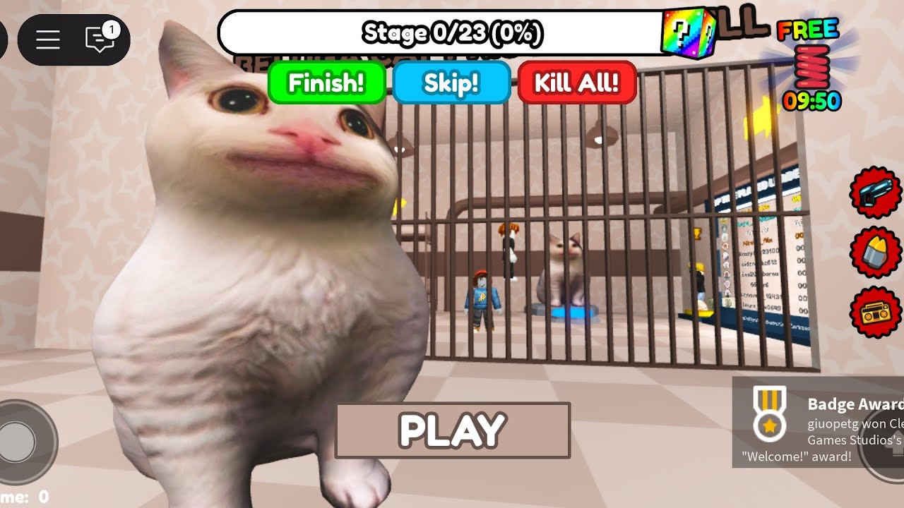 Beluga Cat's Prison Run 🐱🚔 Escape the Fun Obby Adventure #roblox # ...