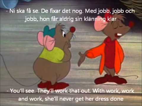 Cinderella - The work song (Swedish) S & T - YouTube