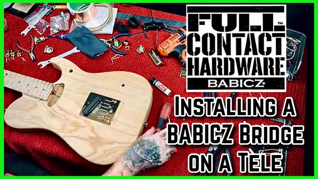 Babicz Full Contact Bridge in a Washburn USA Custom Shop Nele Nuno Bettencourt Telecaster ...