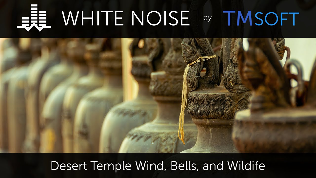 Desert Temple Wind and Bells Wildlife 10 Hour Sleep Sound - Black ...