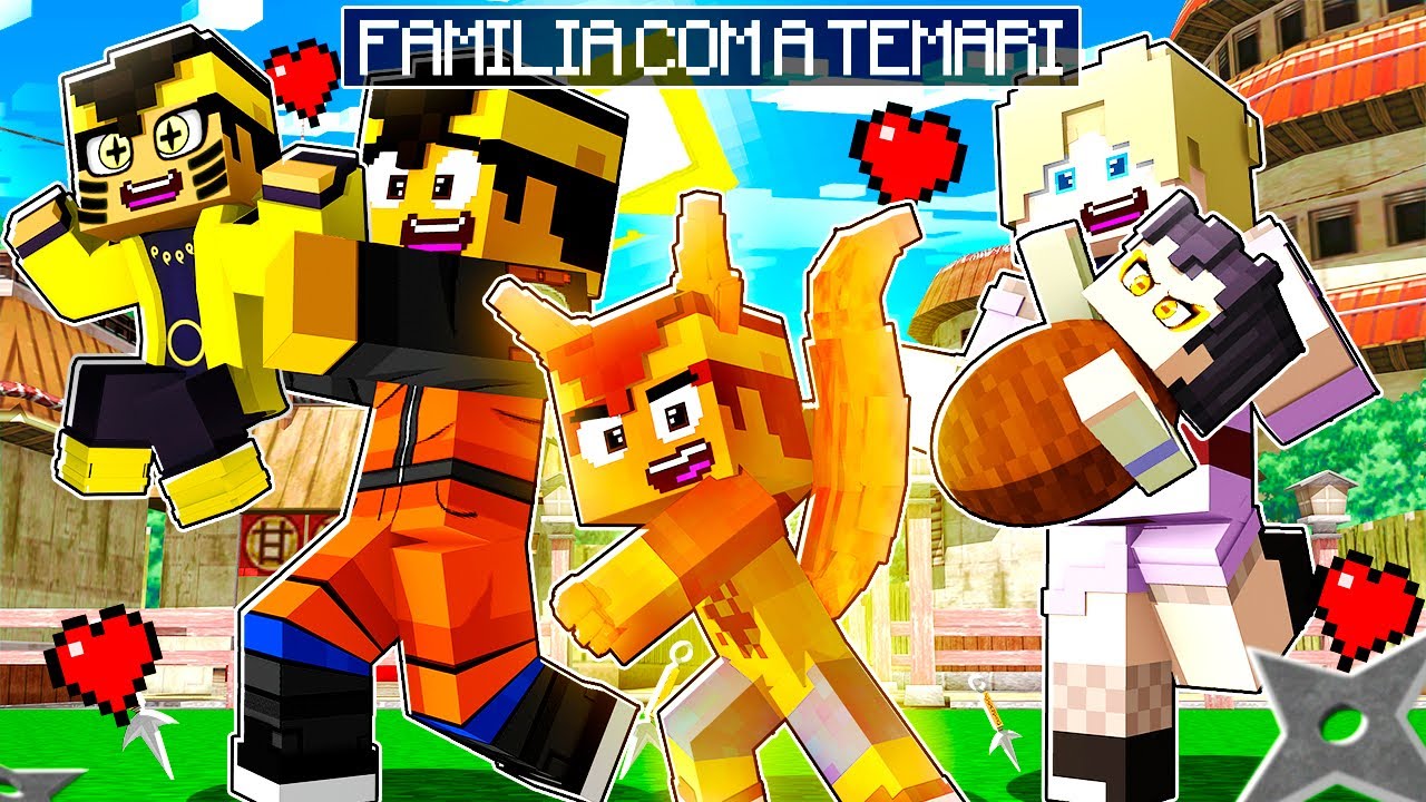 MINHA FAMILIA COM A TEMARI no MINECRAFT! - YouTube