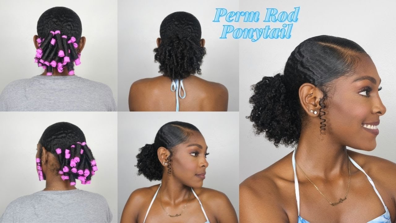 BEAUTY SUPPLY VLOG + TUTORIAL: Perm Rod Ponytail - YouTube