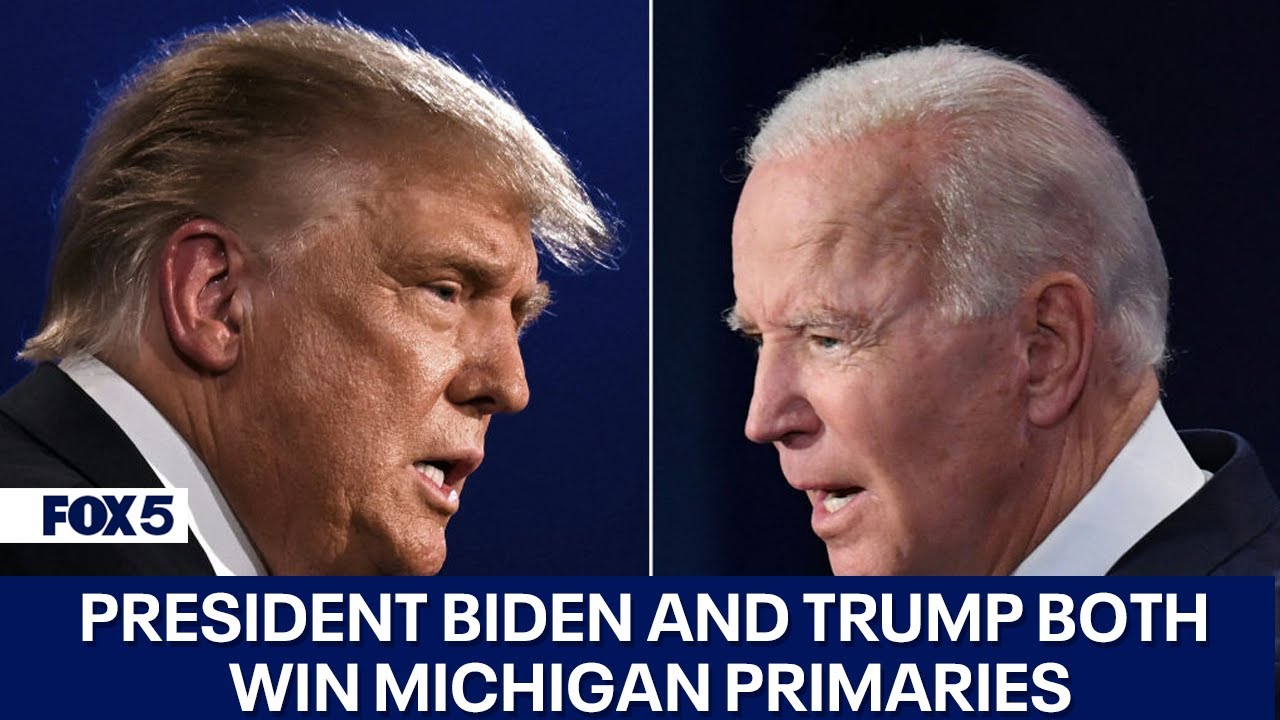 Biden, Trump win primaries in Michigan - YouTube