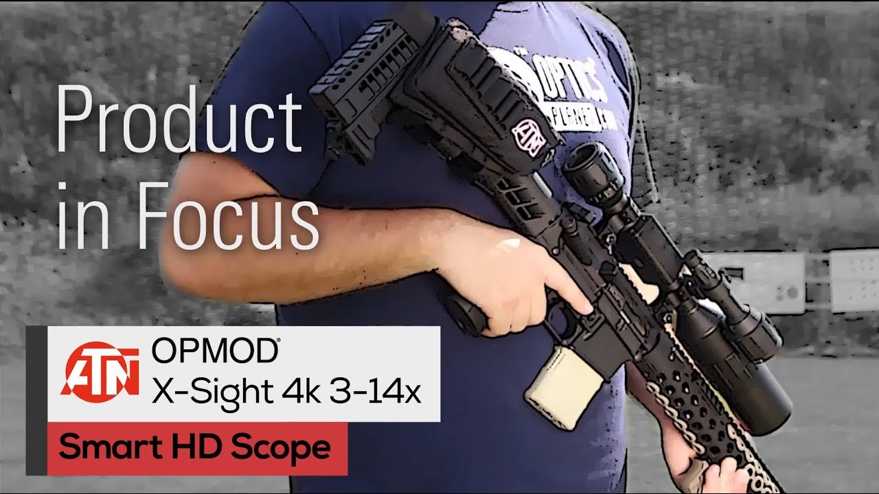 ATN OPMOD X Sight 4K Pro 3 14x Smart Ultra HD Rifle Scope Product In