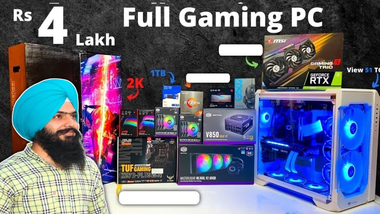 4 Lakh Gaming PC BUILD 2024 | Gaming & Editing pc | best gaming pc ...