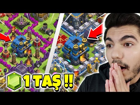 1 TAŞLA HESABI KASTIM !! (İnanılmaz Değişim !!) - Clash Of Clans
