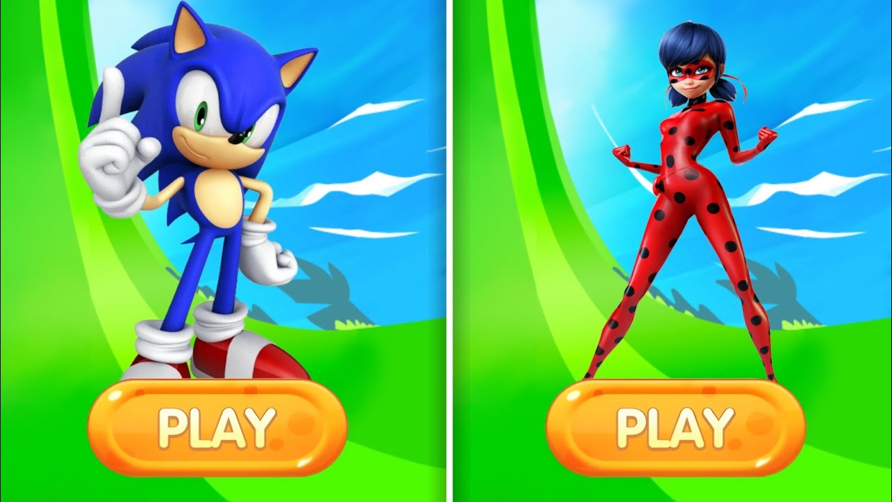 Sonic Dash Vs Miraculous ladybug - Movie Sonic Vs All Boss Zazz Egman ...