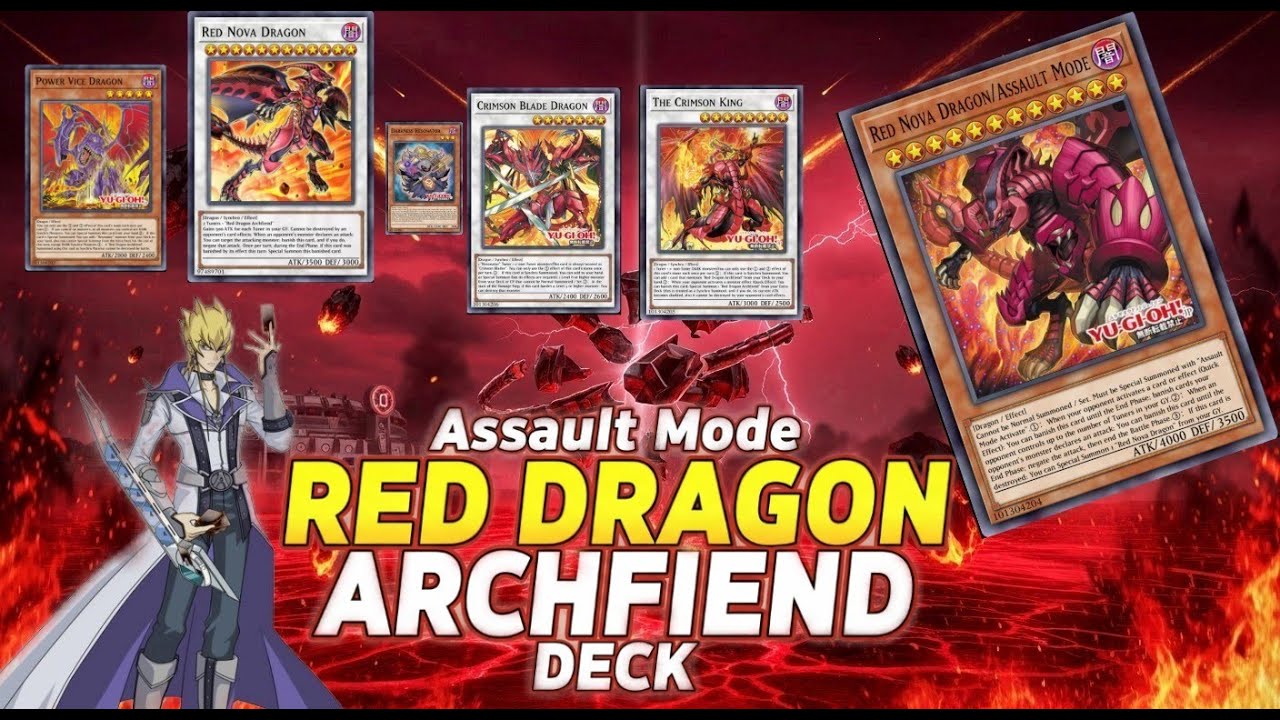 MDPRO3, new Assault Mode RED DRAGON ARCHFIEND DECK,BLAZING DOMINION ...