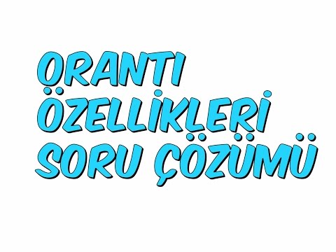 ORANTI PROBLEMLERİ SORU ÇÖZÜMÜ | YGS KAMPI '16 Matematik