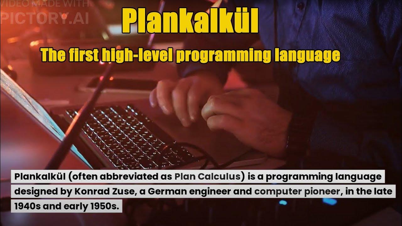 Plankalkul | First high-level programming language Plankalkül # ...