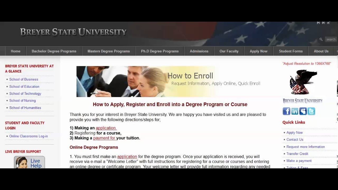 Breyer State University - How To Enroll - YouTube