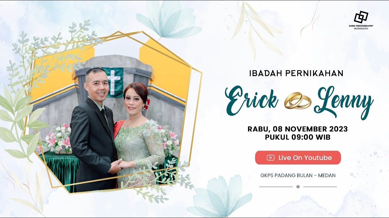 Pemberkatan Pernikahan Lenny Purba dan Erick Harefa - GKPS P. Bulan Medan - Rabu, 08 November ...