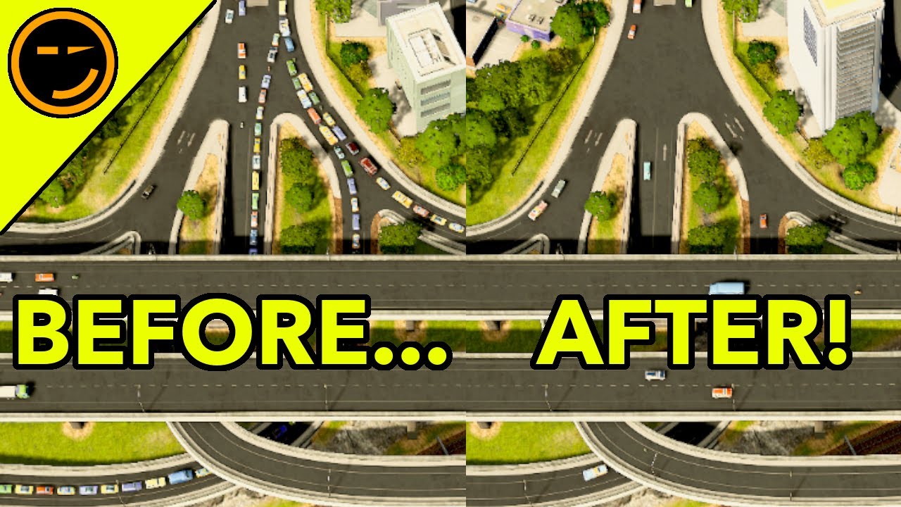 How To Fix Traffic in a Big City in Cities Skylines - YouTube