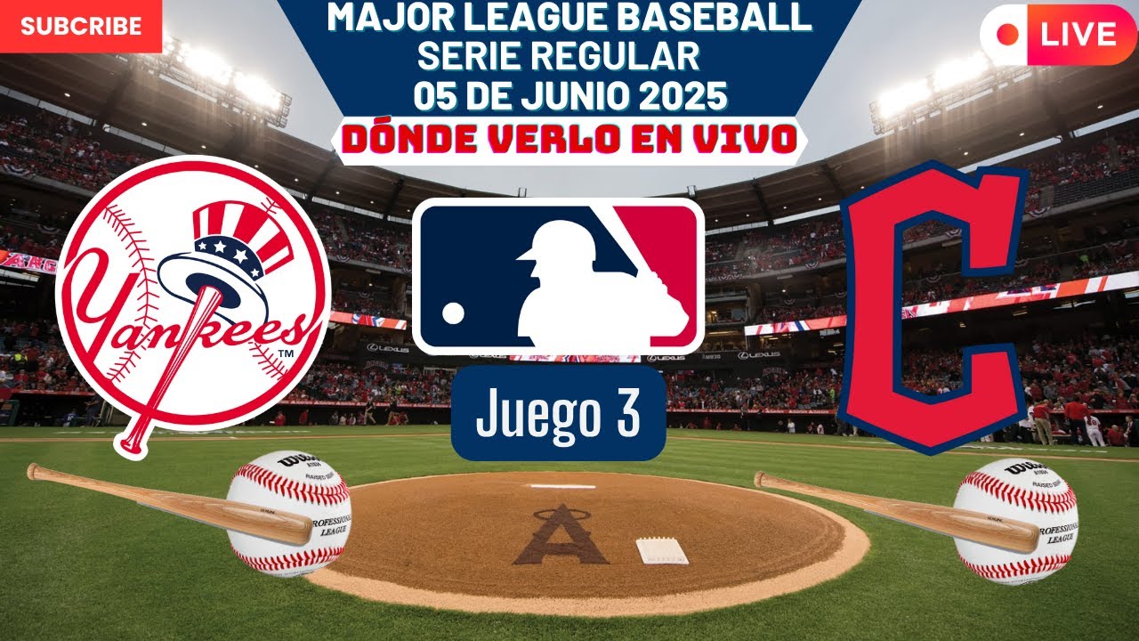 ⚾️New York Yankees vs Cleveland Guardians⚾️Dónde Ver El Partido EN VIVO ...