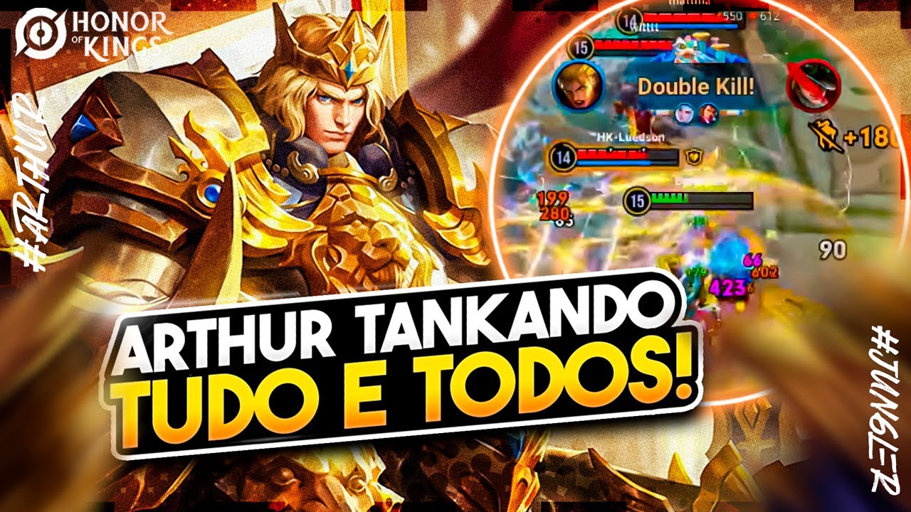 ARTHUR JUNGLE TANKANDO TUDO E TODOS │HONOR OF KINGS - YouTube