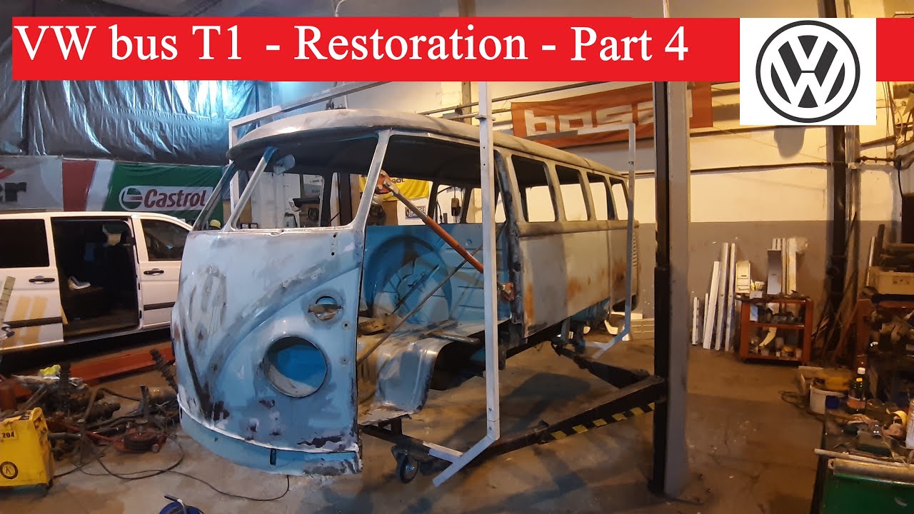 VW bus T1 - PART 4 - rusty frame repair - YouTube