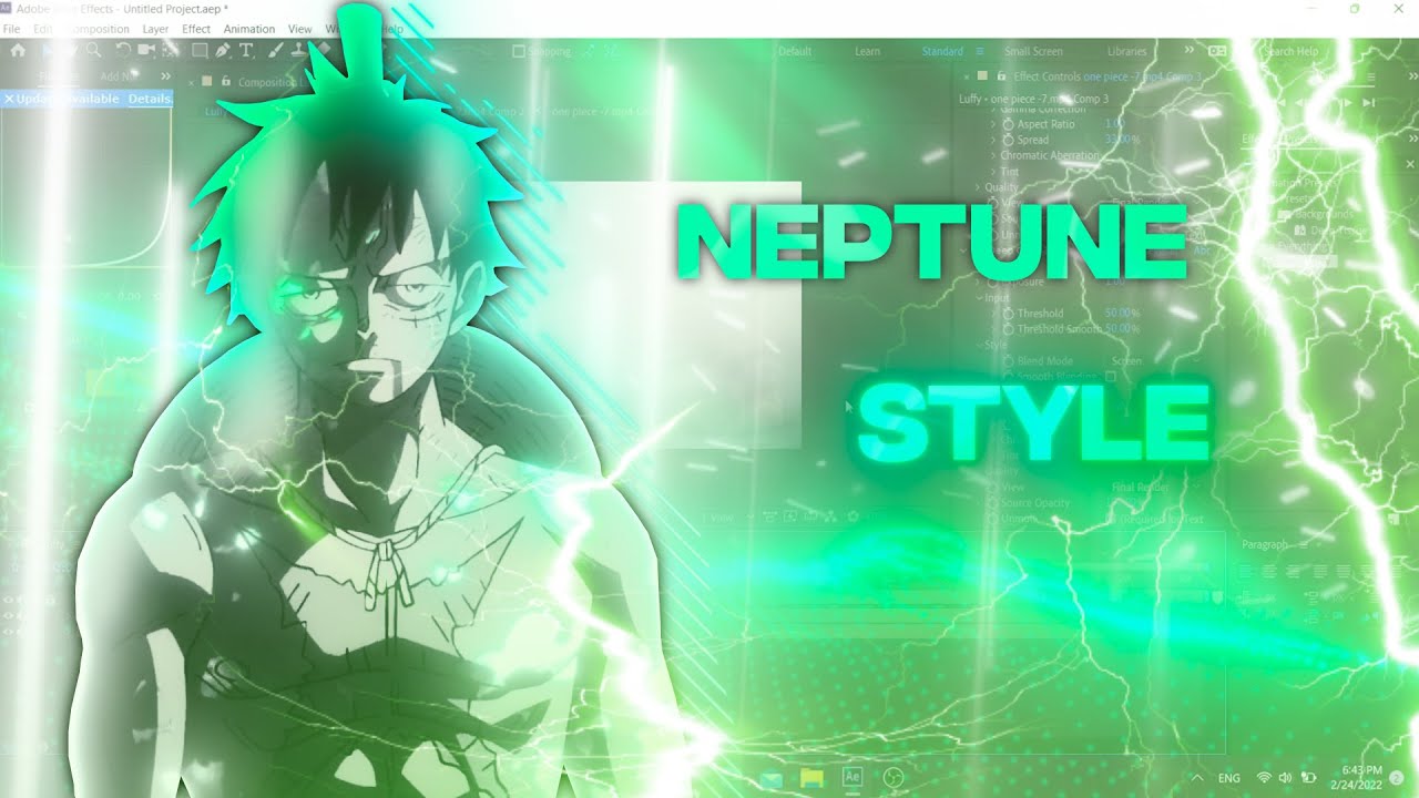 After effects NeptuneAmv tutorial after effects [ Neptune style ] Easy ...