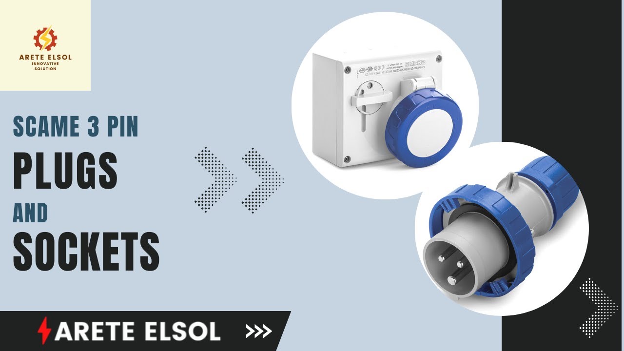 ARETE ELSOL: SCAME 20/32A 3 PIN INTERLOCKED SOCKETS AND PLUGS IP66/IP67 ...