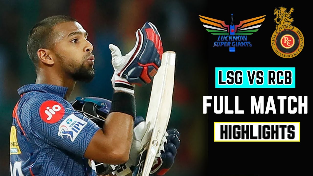 RCB vs LSG : Royal Challengers Bangalore vs Lucknow Super Giants IPL ...